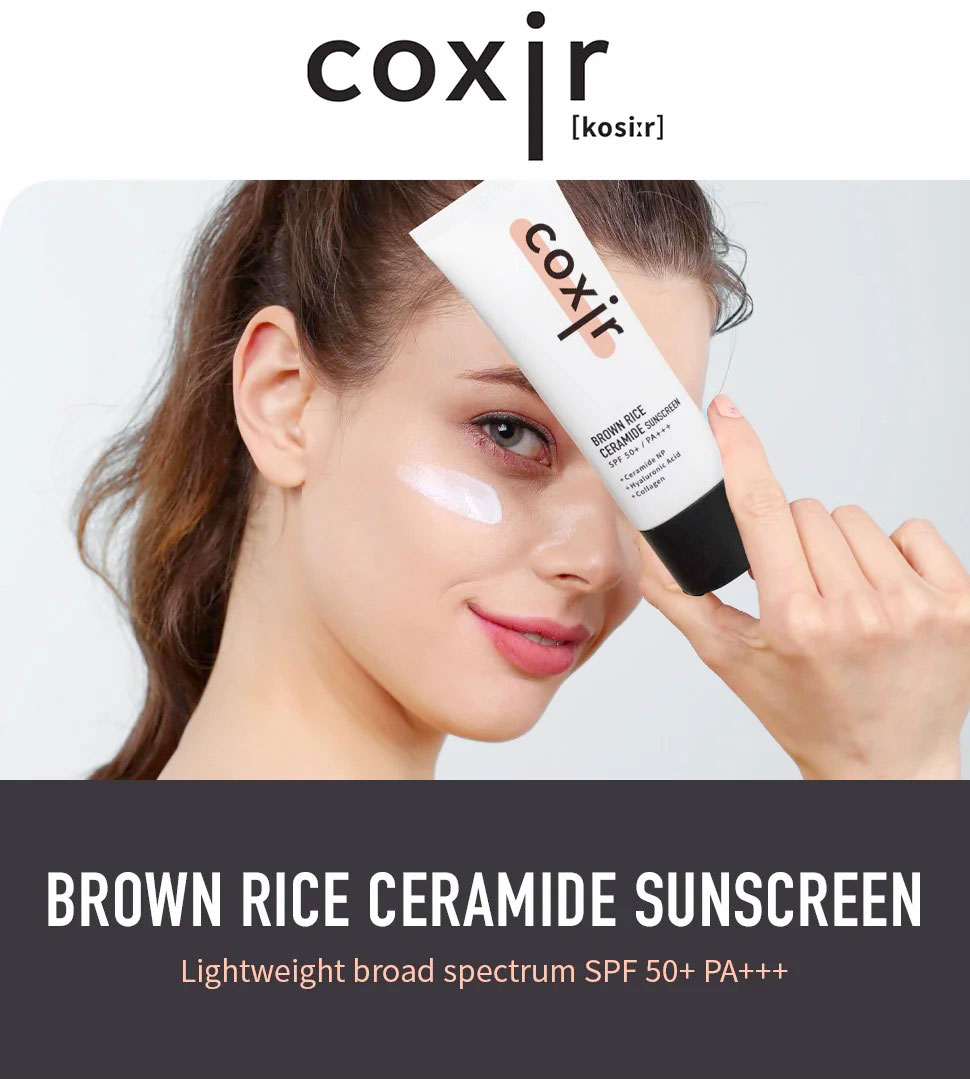 COXIR - Brown Rice Ceramide Sunscreen SPF50+ Pa+++ 50ml - Miloon